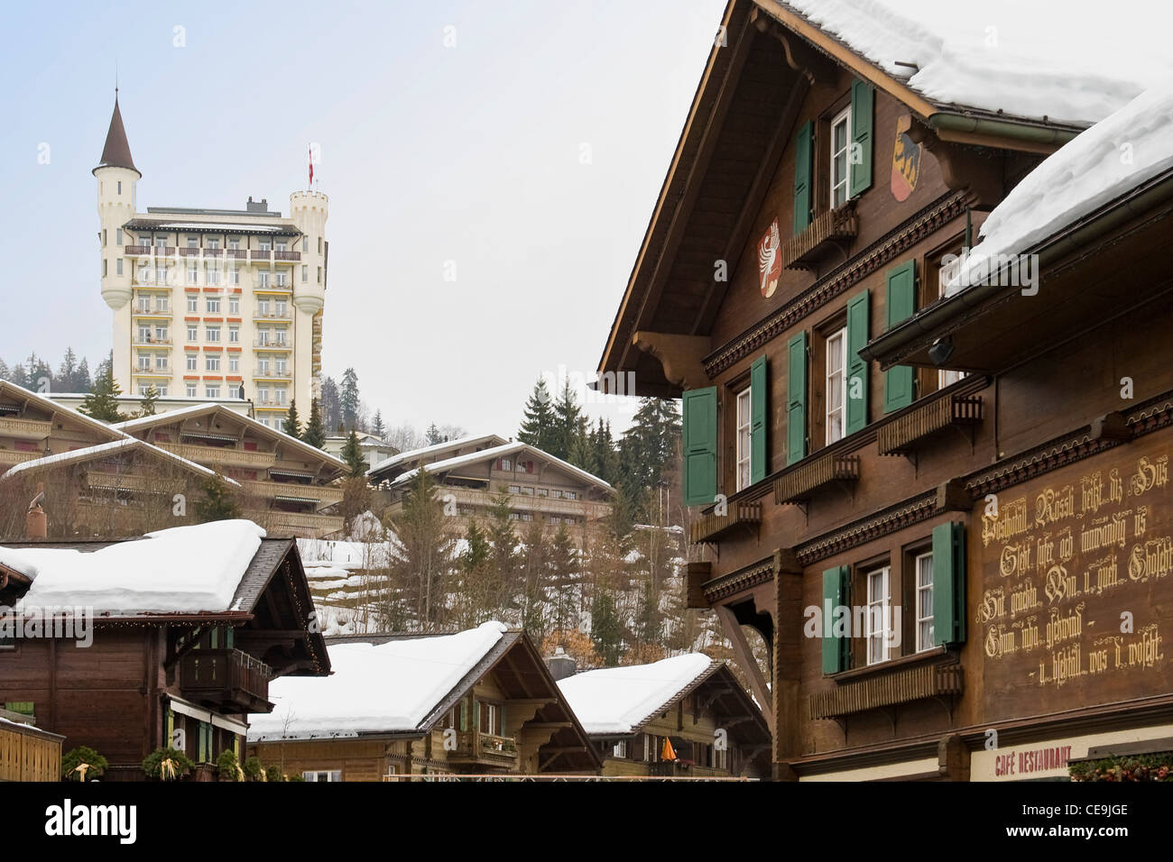Grand Hotel Palace, Gstaad, Switzerland Stock Photo - Alamy