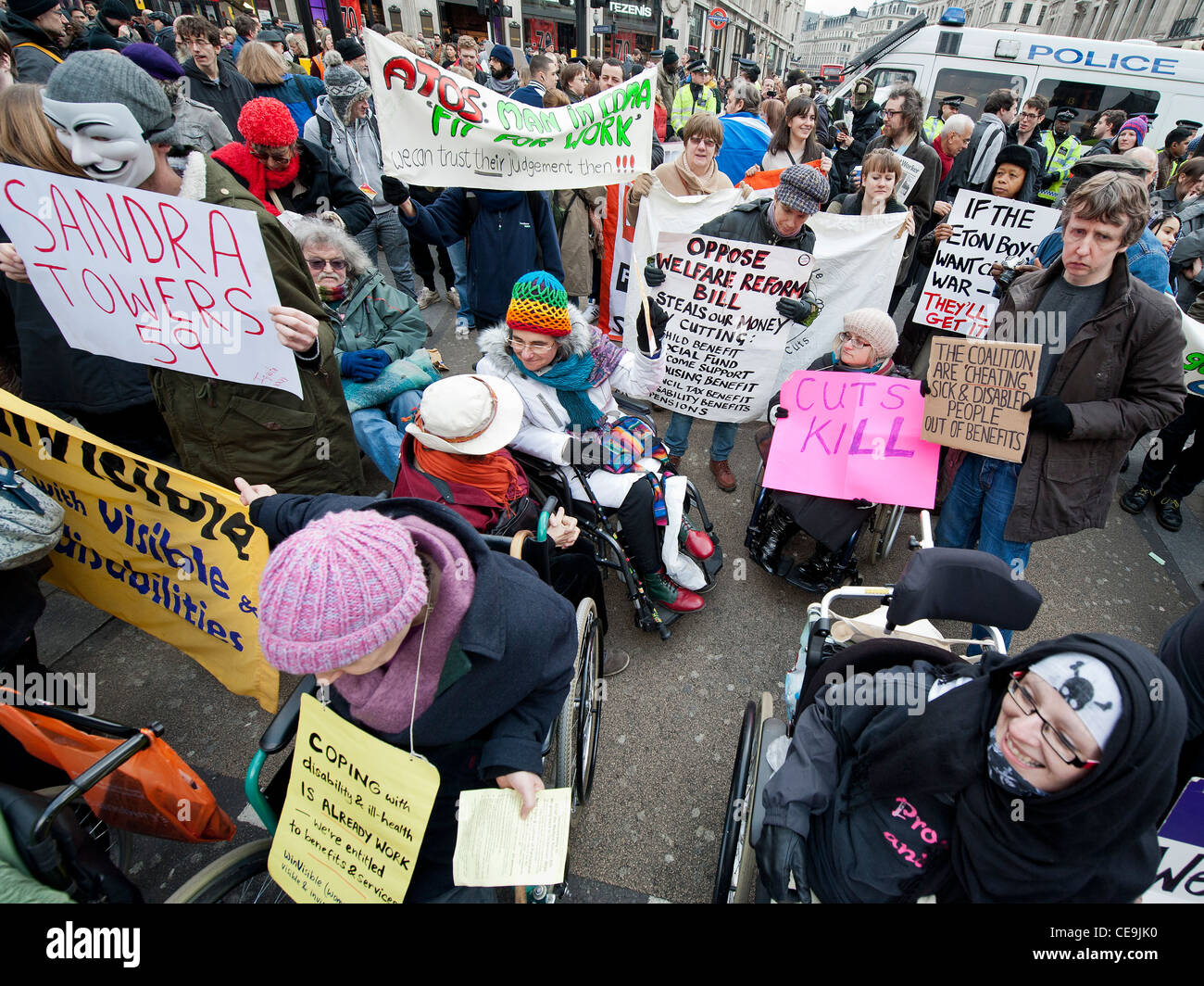 UK Uncut joins forces with a group of disabled, sick and elderly people ...