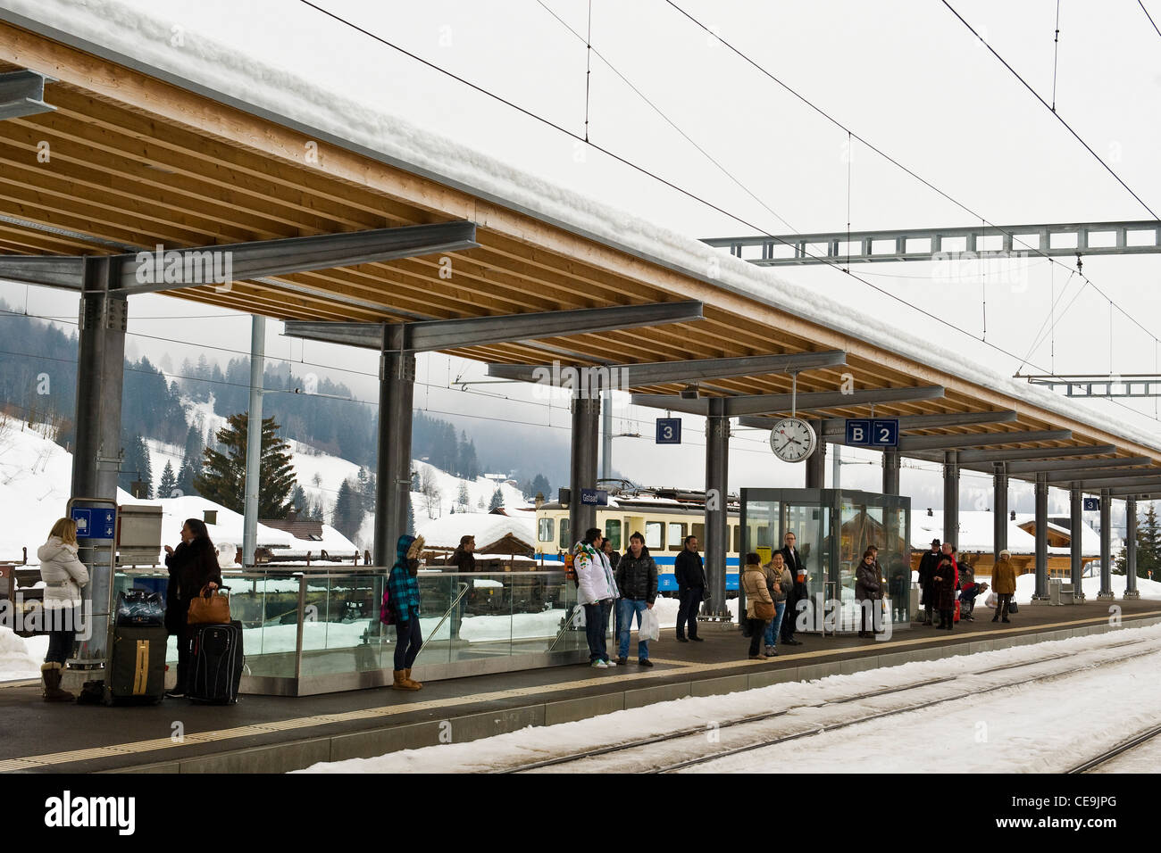 Gstaad railway station hi-res stock photography and images - Alamy