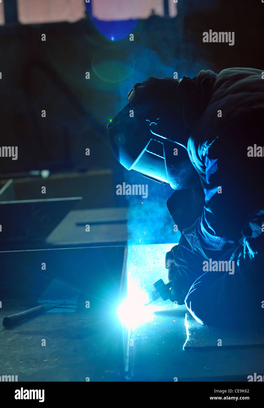 welding with mig-mag method Stock Photo - Alamy