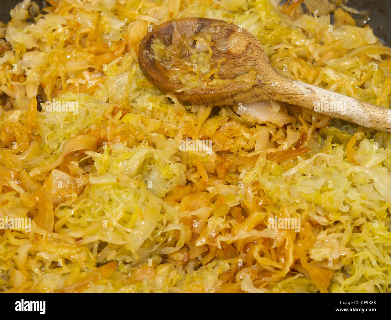 cabbage cooked in a pen Stock Photo - Alamy