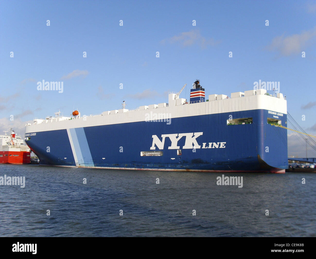The Eridanus Leader is a car carrier ship used for transporting ...