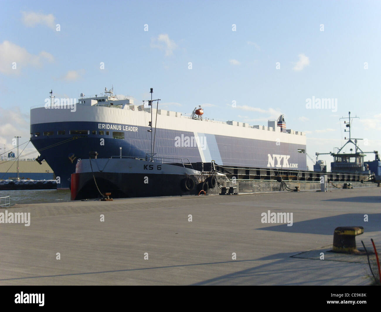 The car carrier Eridanus Leader is a vessel used for transporting ...