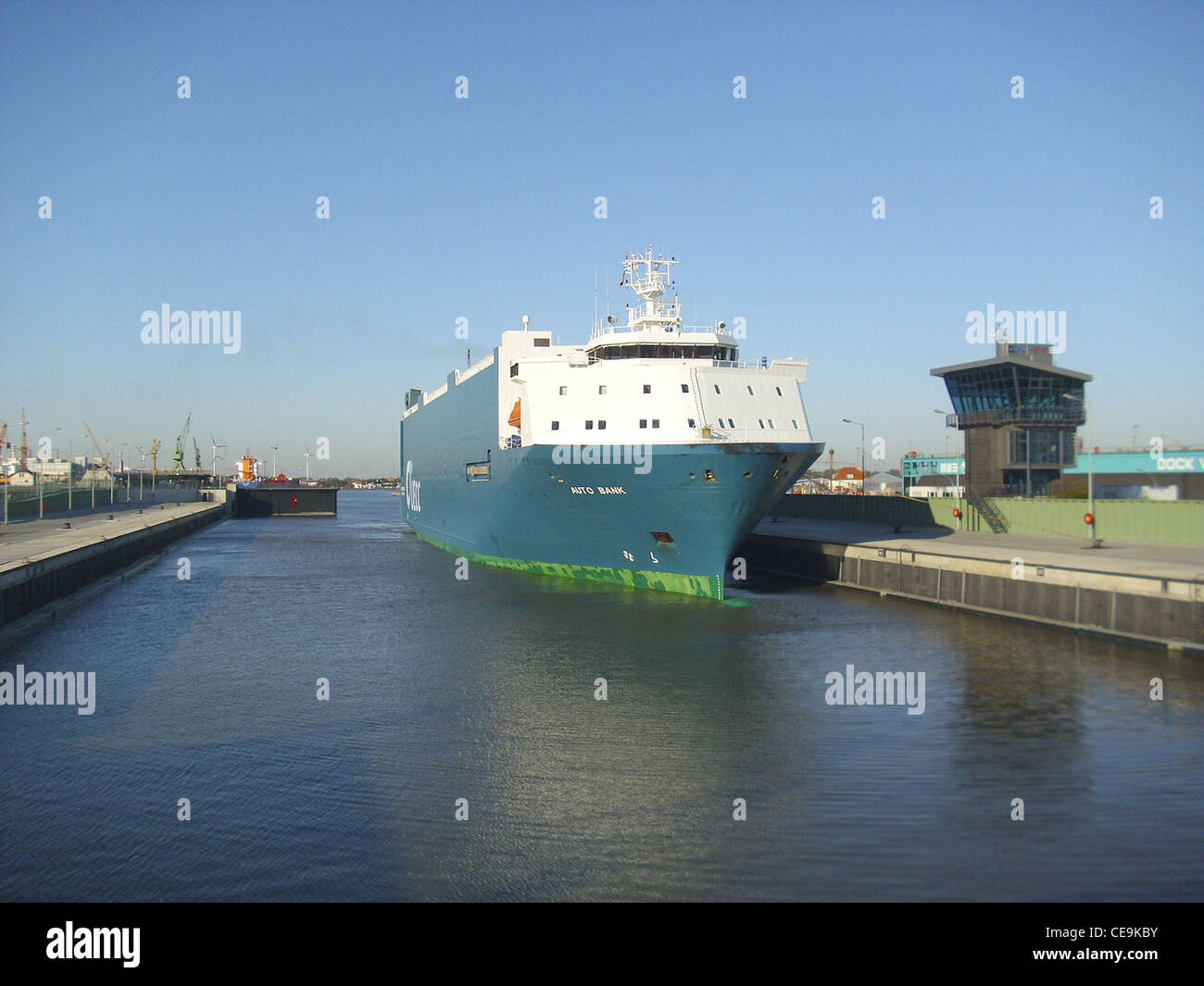 The 'Auto Bank' is a car carrier vessel designed for transporting ...