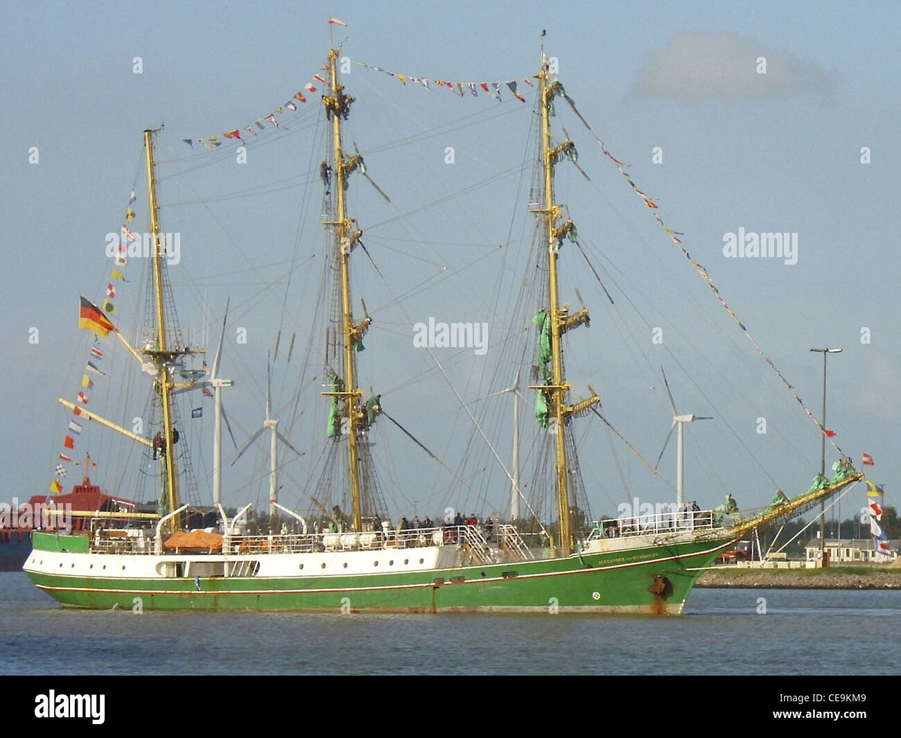 The sailing ship Alexander von Humboldt is a tall ship used for ...