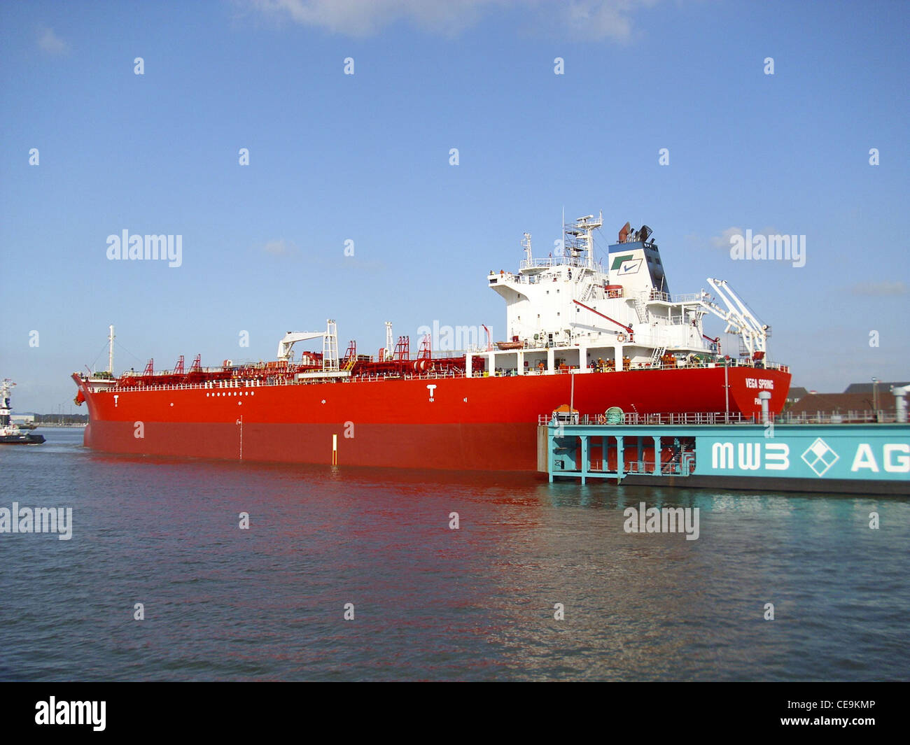 The tanker Vega Spring is a cargo vessel used for transporting goods ...