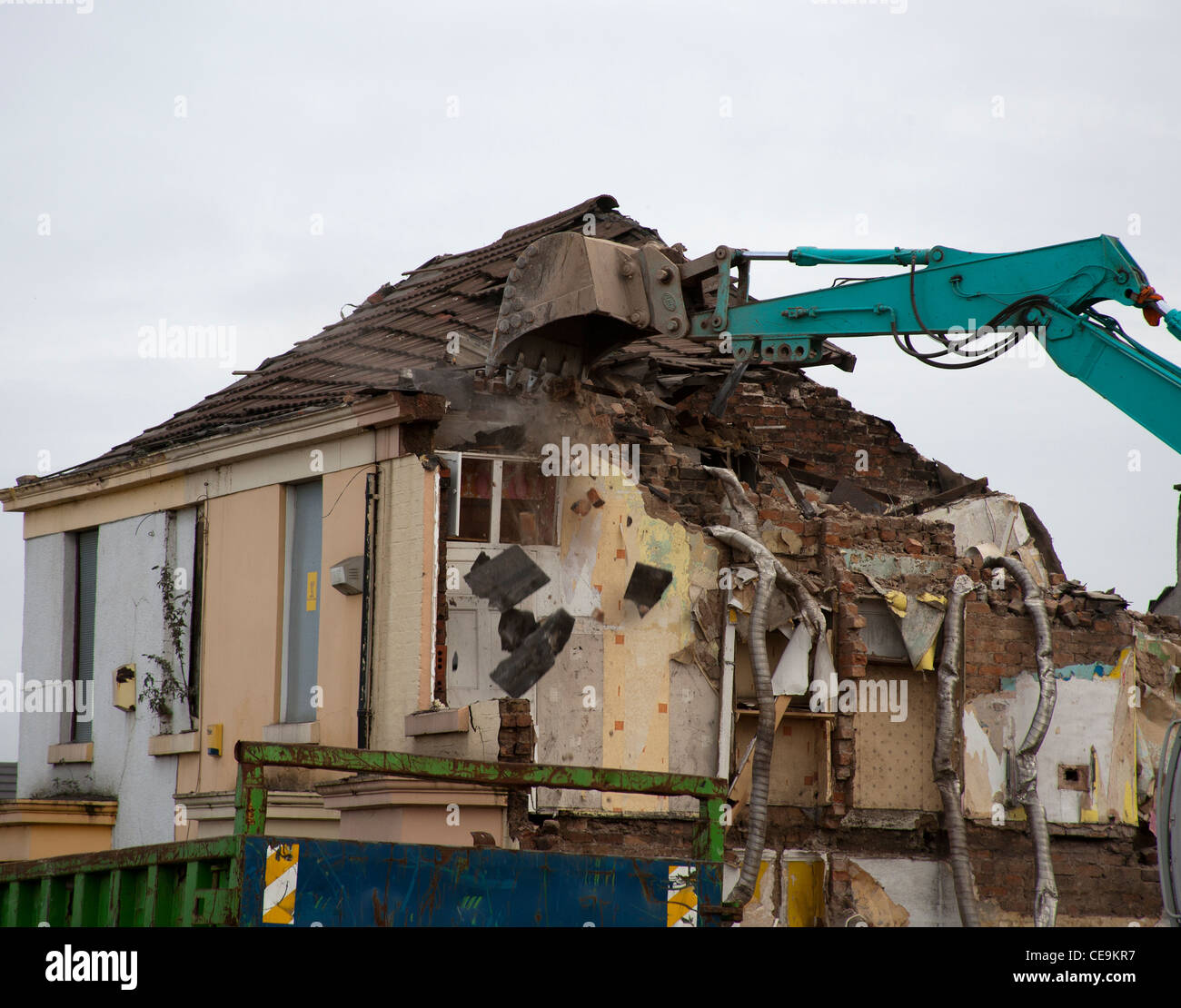 Residential Property A house being demolished in Gladstone Street ...