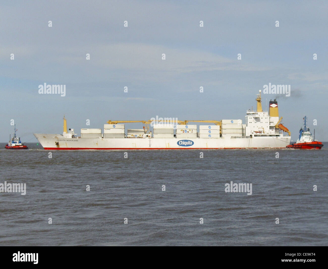 The reefer ship Chiquita Nederland is a refrigerated cargo vessel used ...