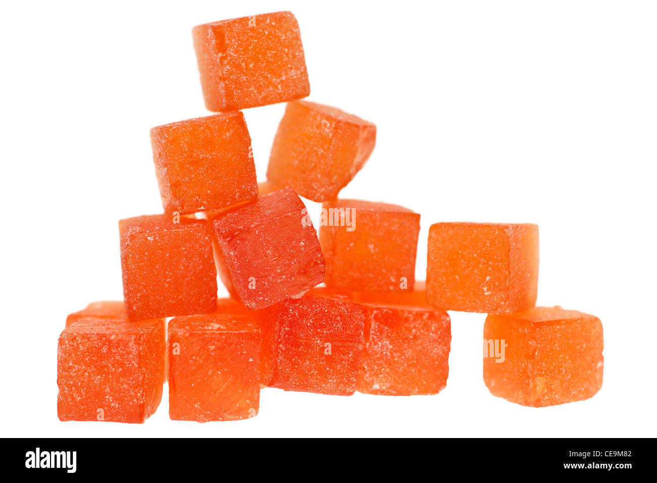 Pile of cola cubes boiled sweets Stock Photo - Alamy