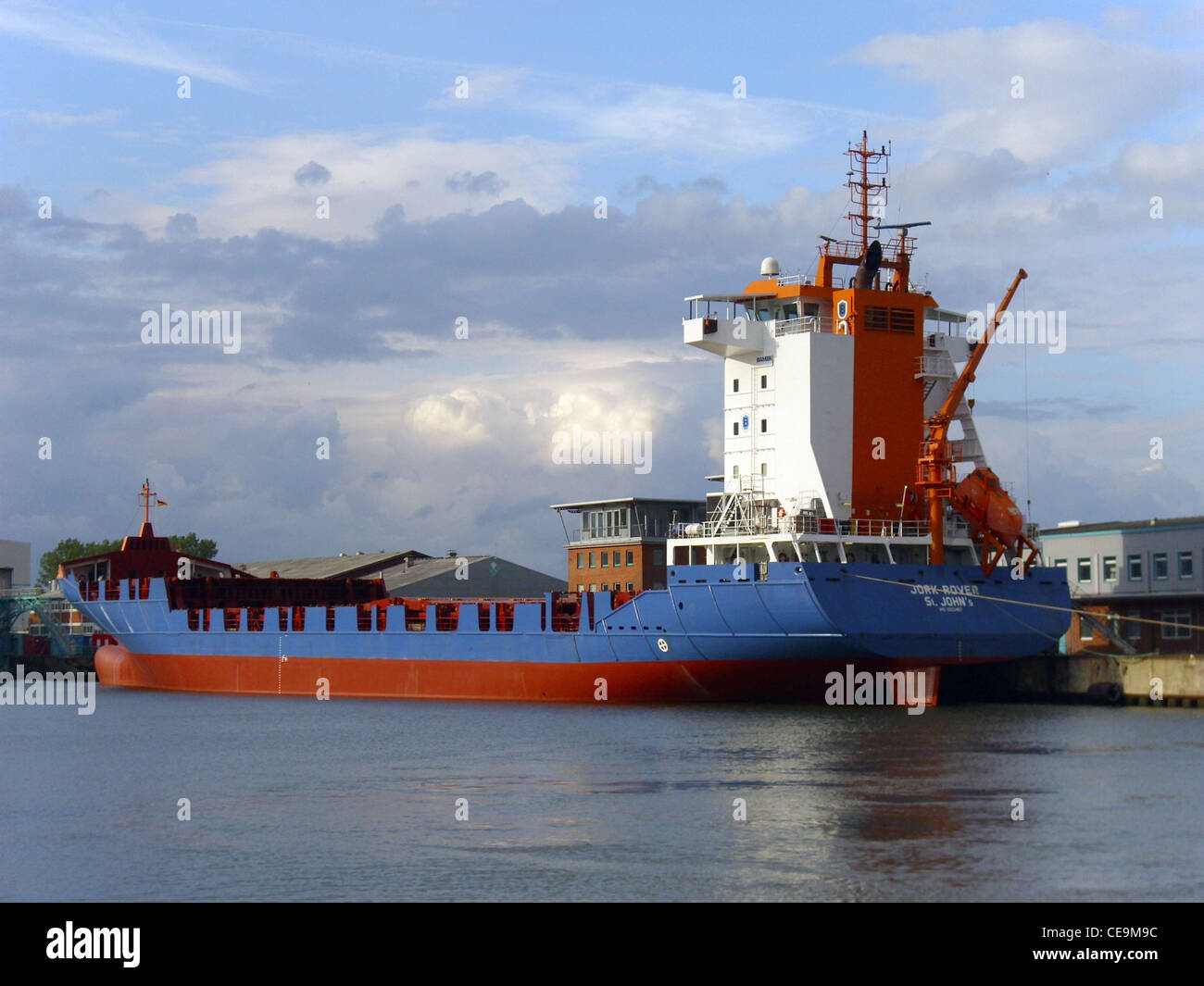 Feeder ship jork rover at mwb in bremerhaven hi-res stock photography ...