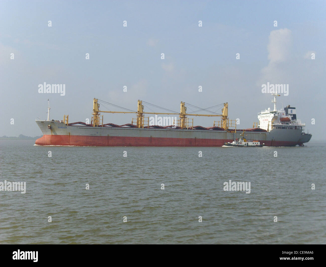The bulk carrier Sanaga I is a cargo vessel used for transporting bulk ...