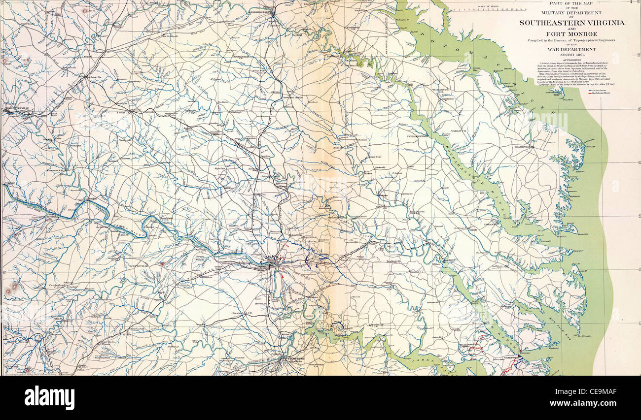 Fort monroe map hi-res stock photography and images - Alamy