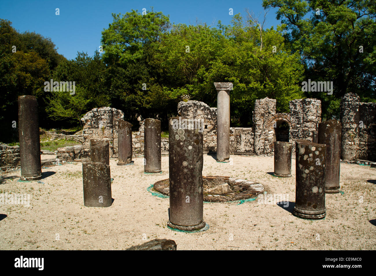 Old Greek ruins in the town of Butrint, Albania Stock Photo - Alamy