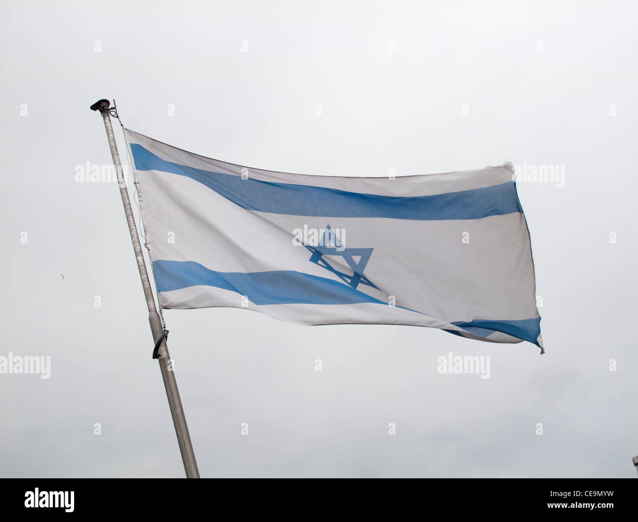 The Israeli National Flag Stock Photo - Alamy