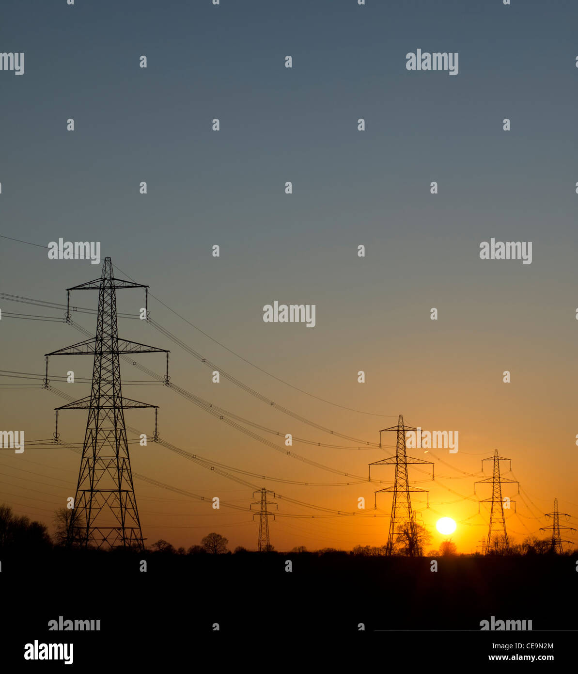 Power pylons hi-res stock photography and images - Alamy