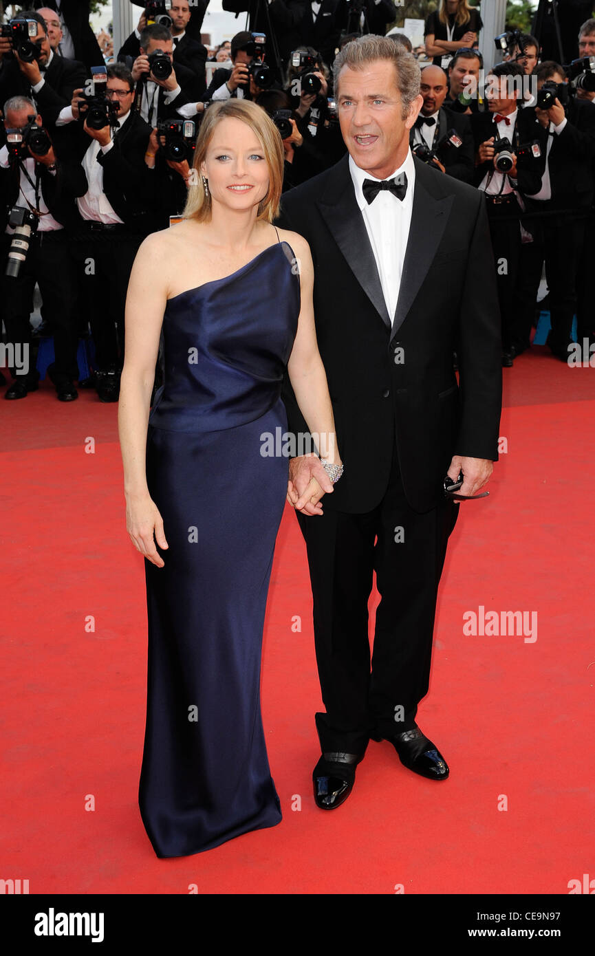 Jodie Foster and Mel Gibson arrive for the screening of The Beaver at ...