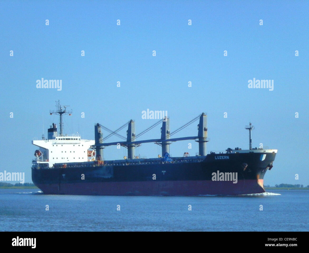 The bulk carrier Luzern is a cargo vessel used for transporting bulk ...