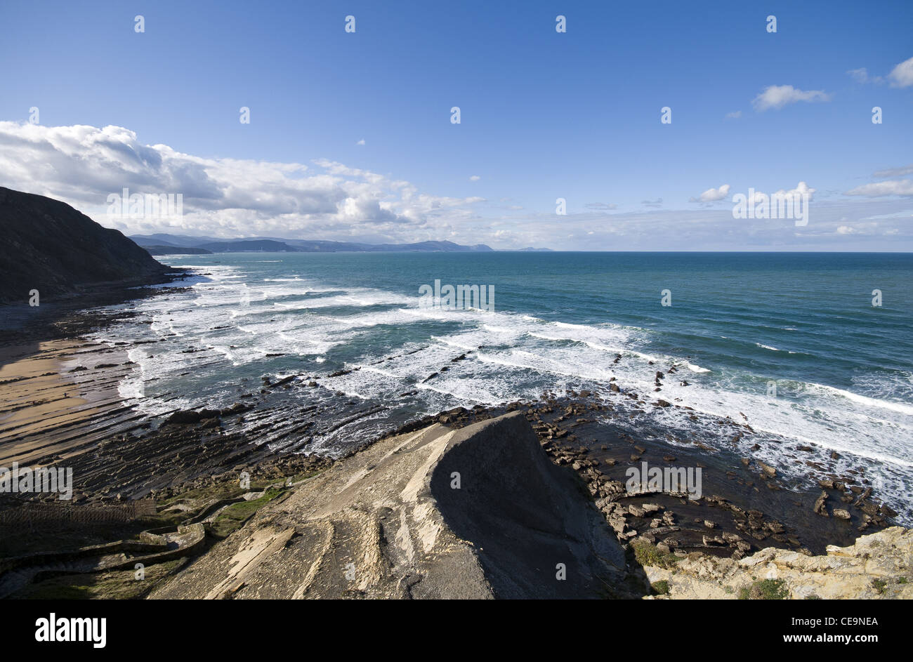 Barrika beach in the Basque Country Spain Stock Photo - Alamy