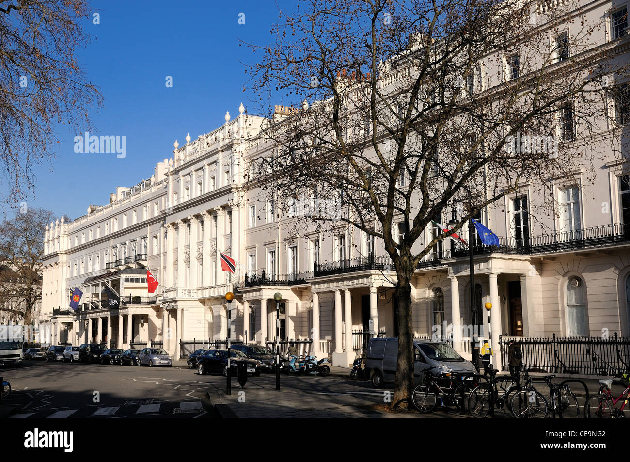 Belgrave Square ,central London Stock Photo - Alamy