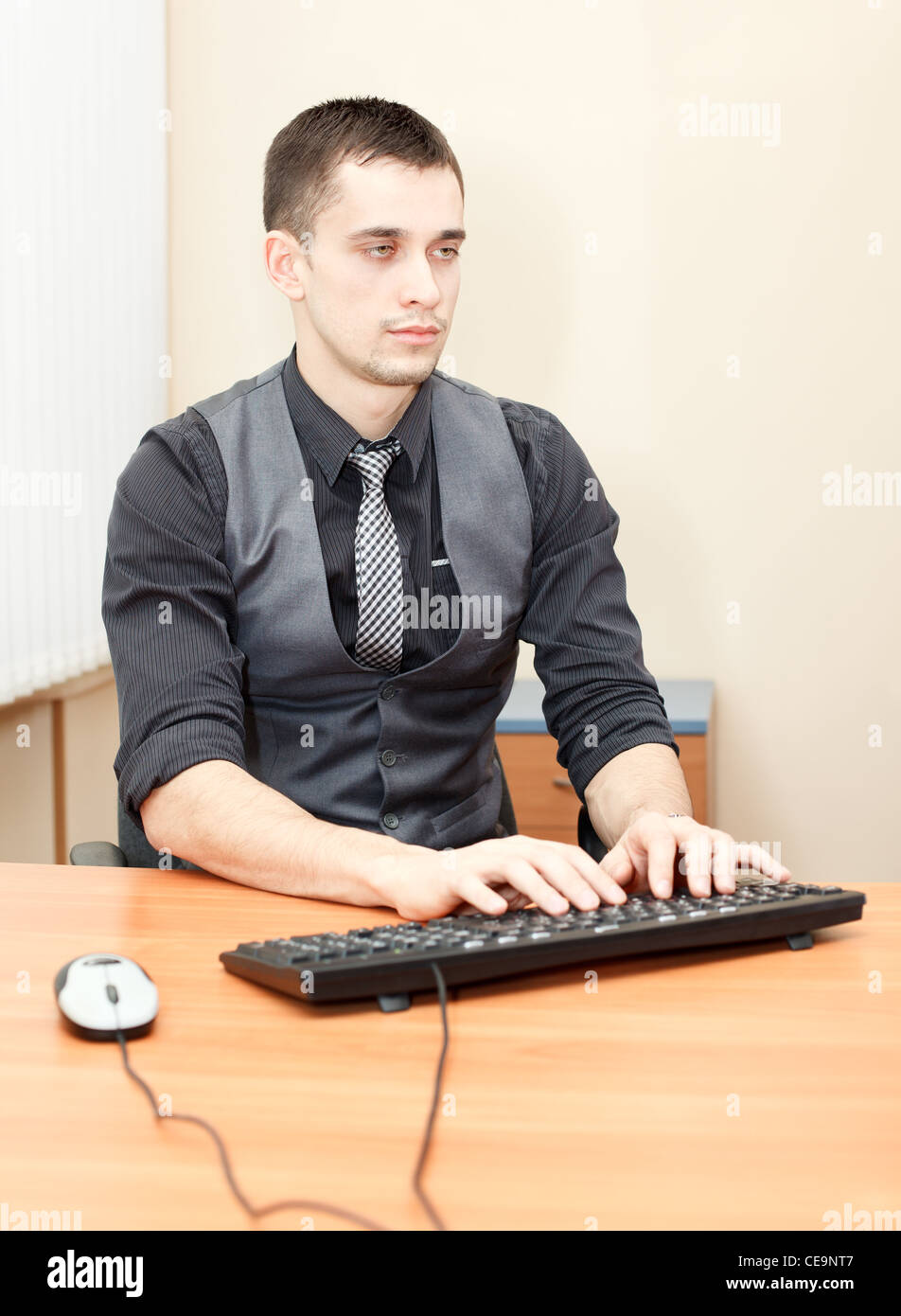 Office businessman portrait computer hi-res stock photography and ...