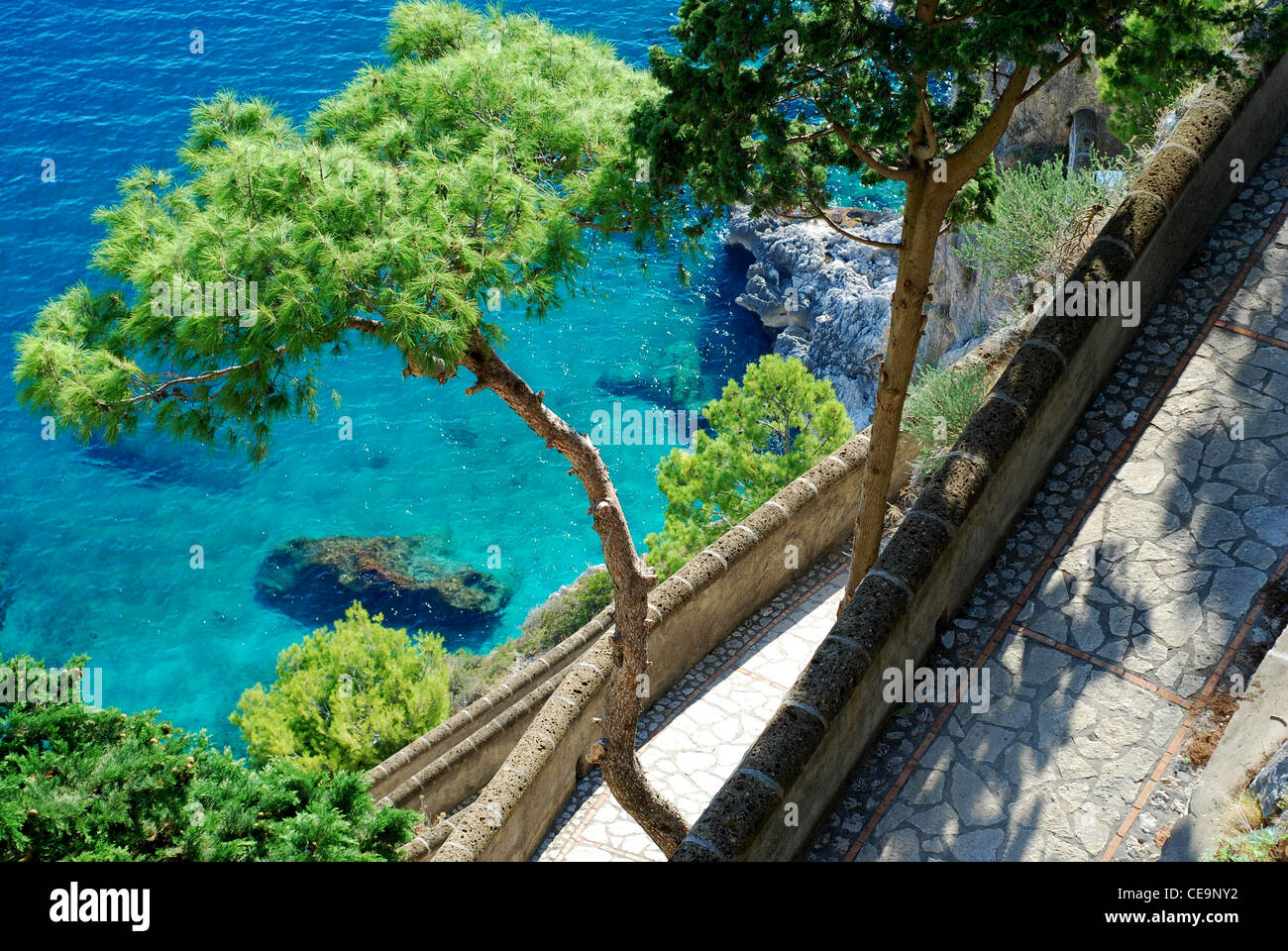 Via Krupp at Capri Island Stock Photo - Alamy