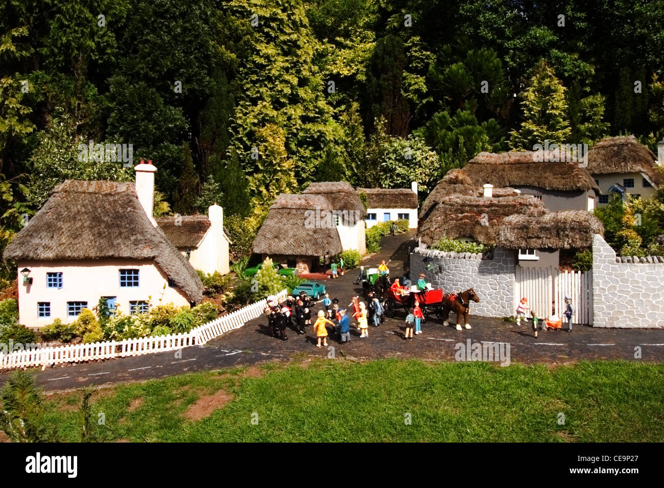Model village scene, Babbacombe, Torquay, Devon Stock Photo - Alamy