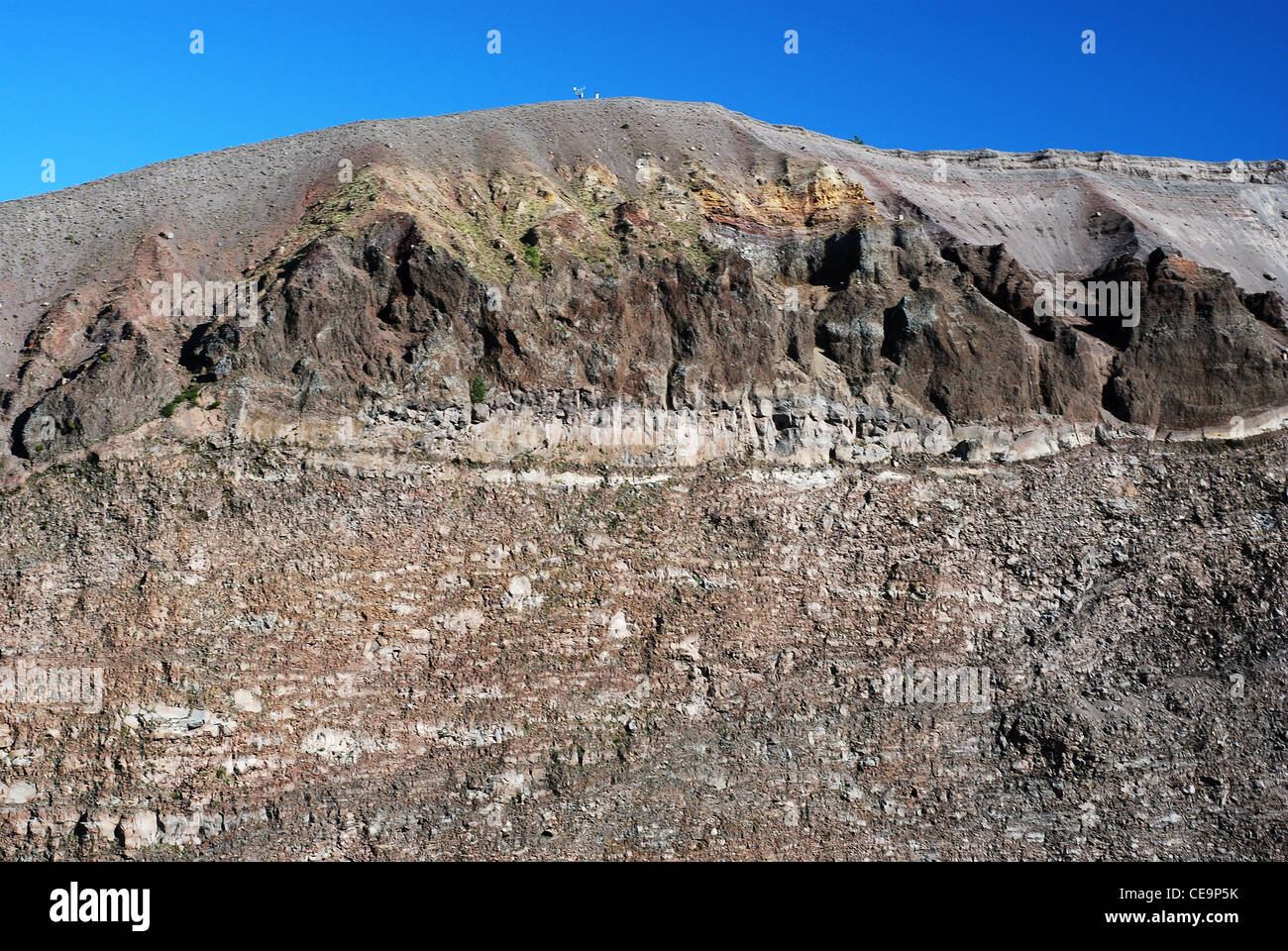 Volcano Mount Vesuvius crater Stock Photo - Alamy