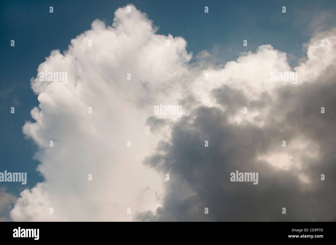 Sun bouncing off clouds after storm Stock Photo - Alamy