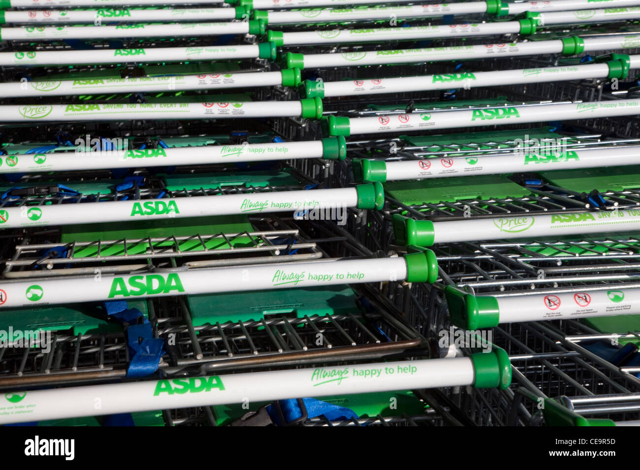 Asda shopping trolley hi-res stock photography and images - Alamy