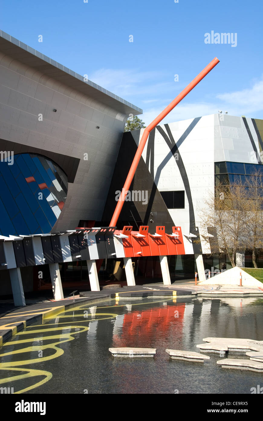 Architectural features of the Australian National Museum, Canberra ...