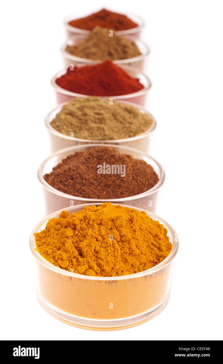 Indian cooking ingredients Cut Out Stock Images & Pictures - Alamy
