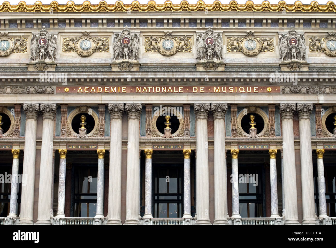 The ornate facade of the Paris Opera House, France Stock Photo - Alamy