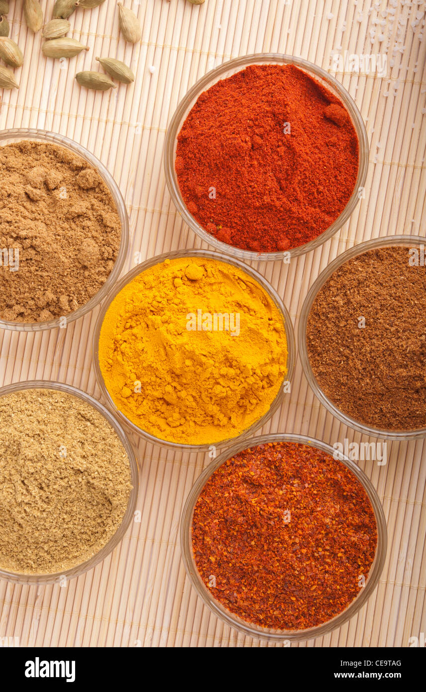 Indian spices herbs hi-res stock photography and images - Alamy