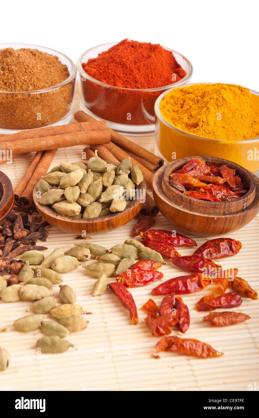 Indian spices herbs hi-res stock photography and images - Alamy