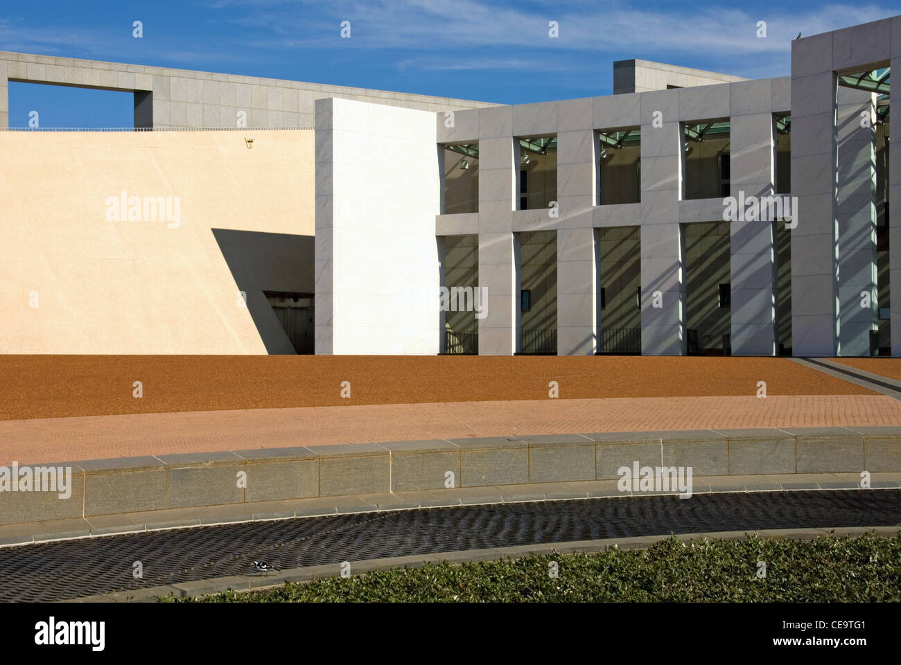 Architectural features of Parliament House, Canberra, Australian ...