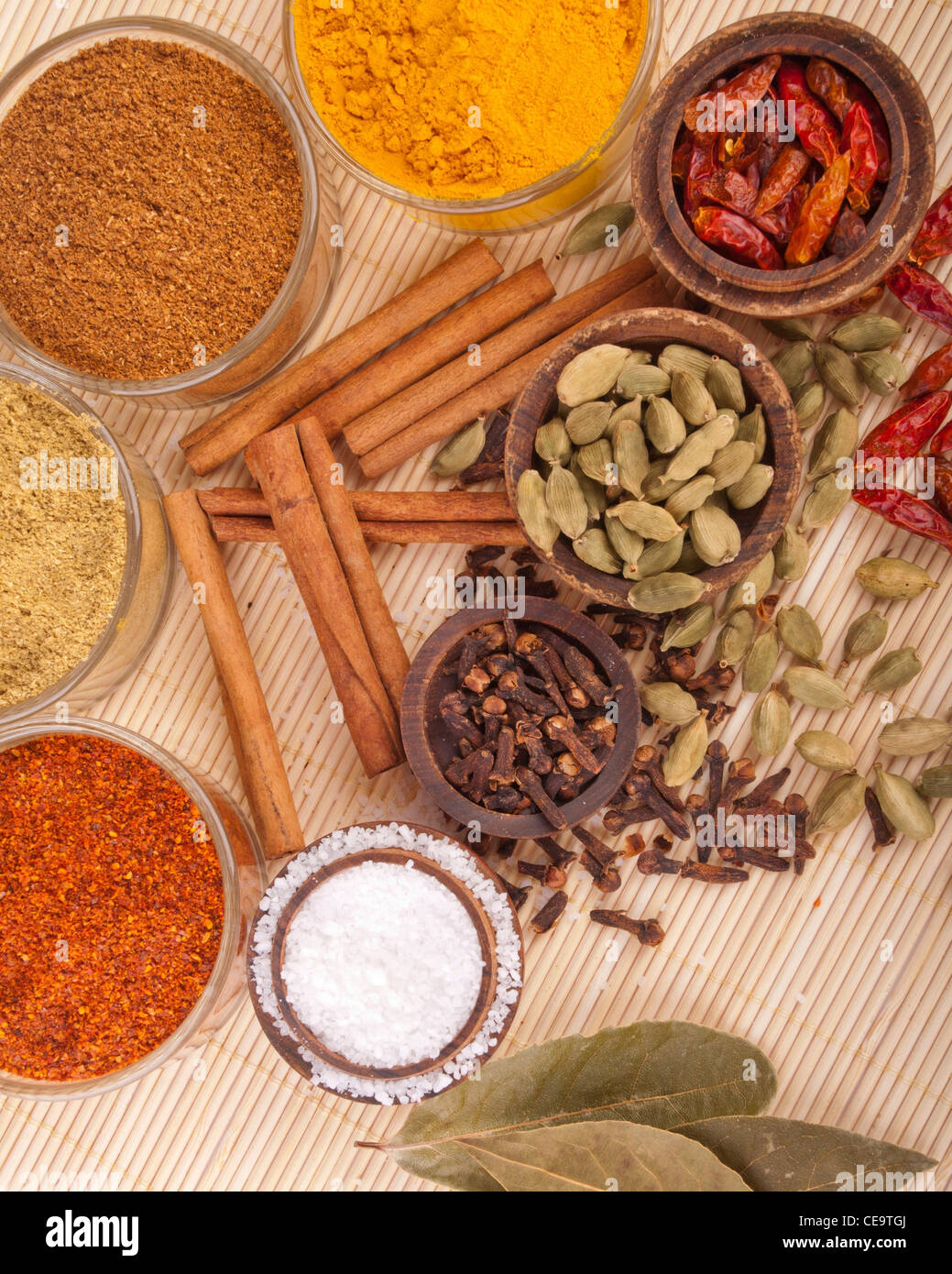 Indian spices herbs hi-res stock photography and images - Alamy