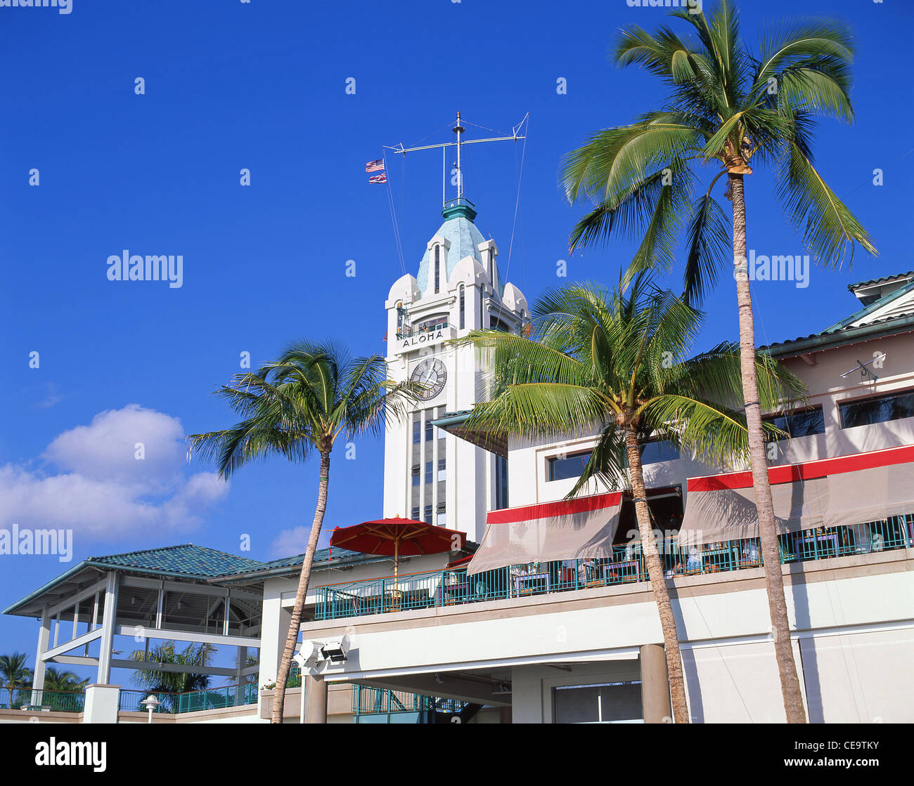 Aloha Tower, Downtown Honolulu, Oahu, Hawaii, United States of America ...