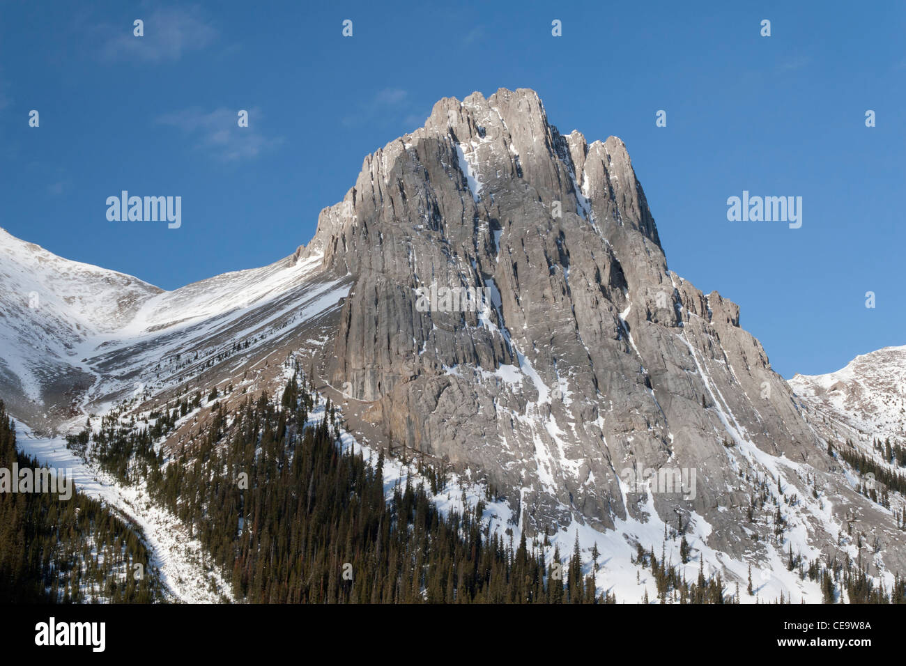 Commonwealth Peak viewed from Burstall Pass trail, Kananaskis Country ...
