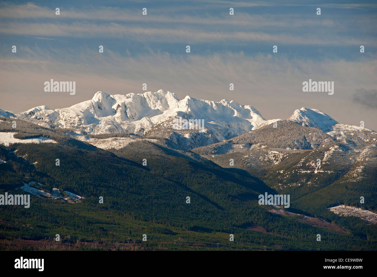 Mount Arrowsmith from Little Mountain Parksville British Columbia ...