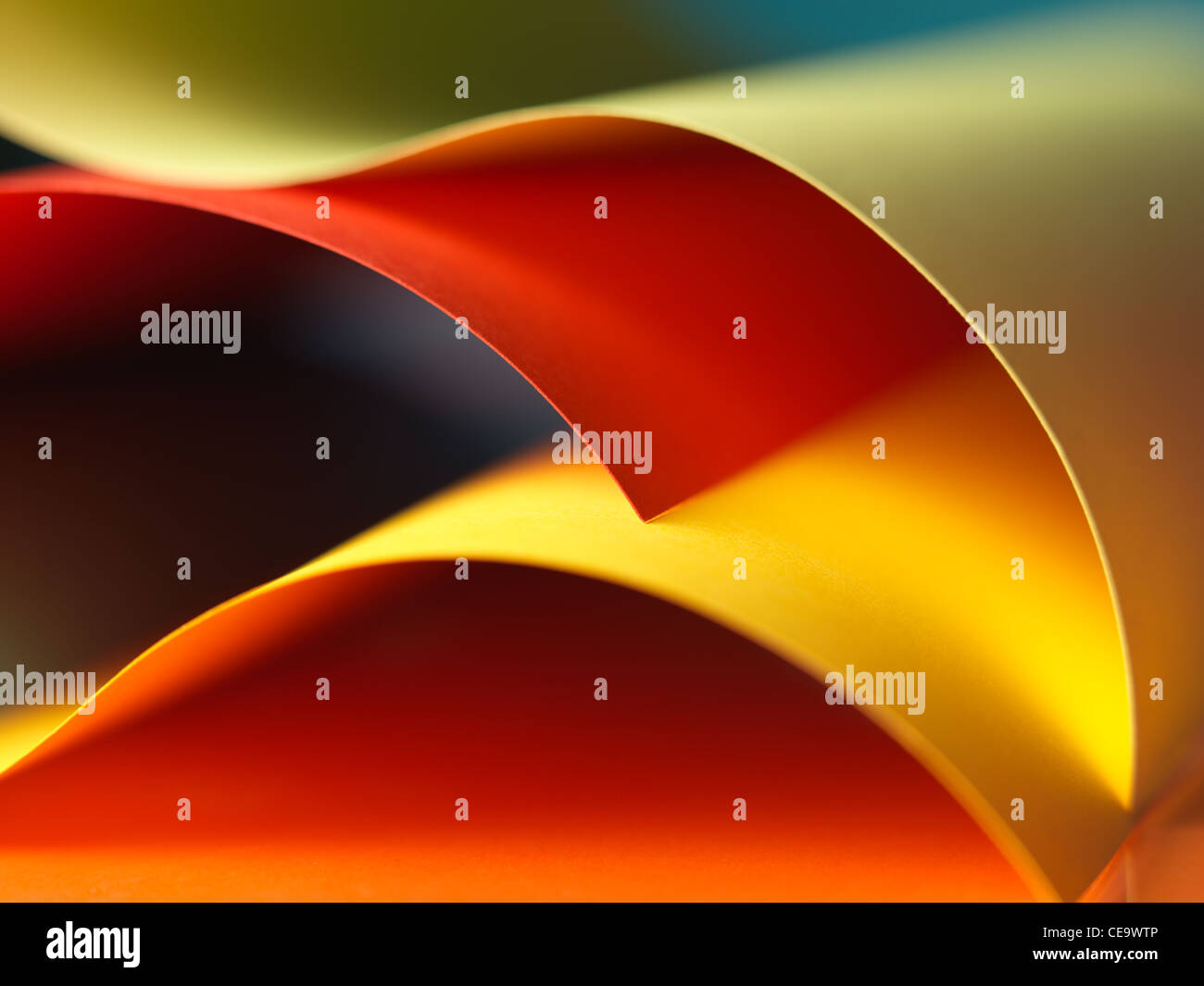 background macro image of colorful origami pattern made of curved ...
