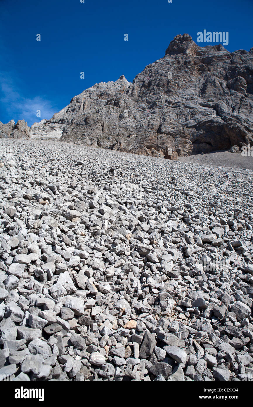 Scree slope in the Picos de Europa Stock Photo - Alamy