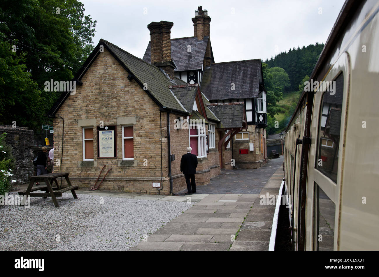 Berwyn Station on the Llangollen Railway, North Wales Stock Photo - Alamy