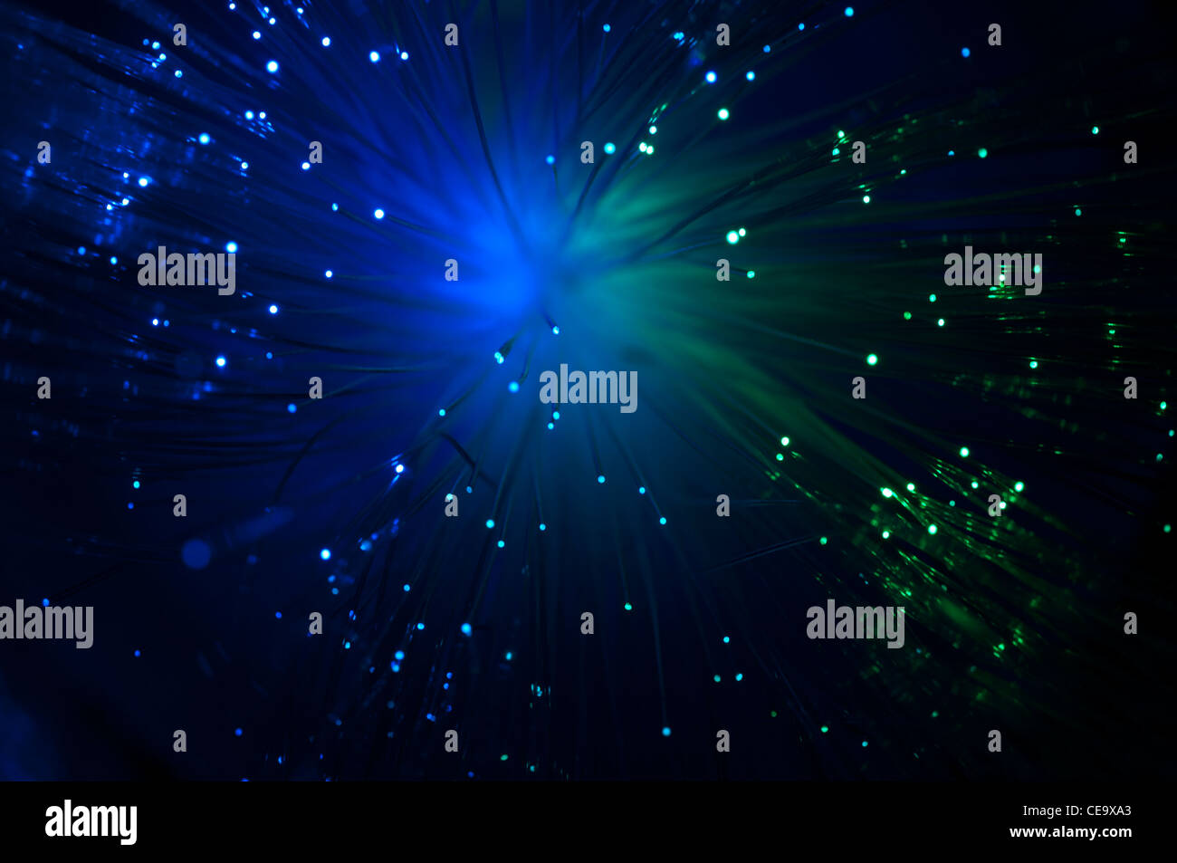 Blue colors optical fibers hi-res stock photography and images - Alamy