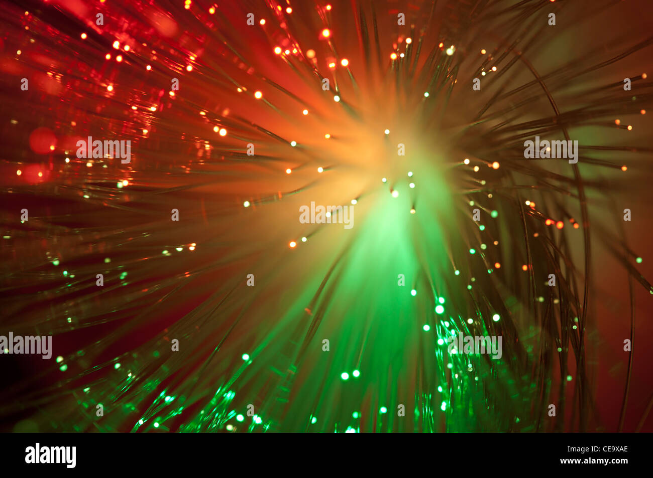 Multicolored optical fibers Stock Photo - Alamy