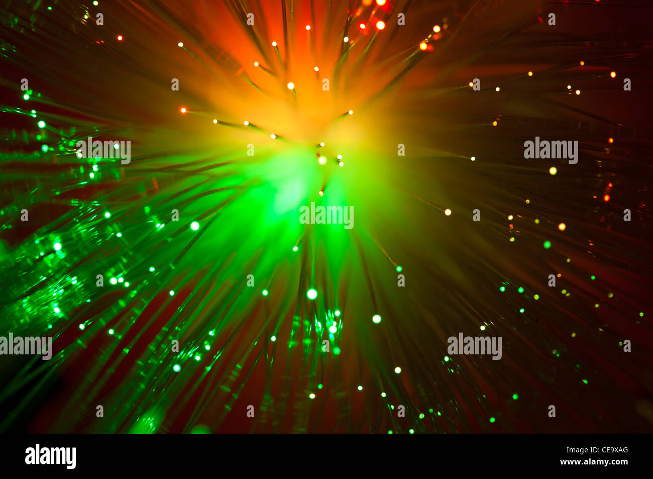 Multicolored optical fibers Stock Photo - Alamy