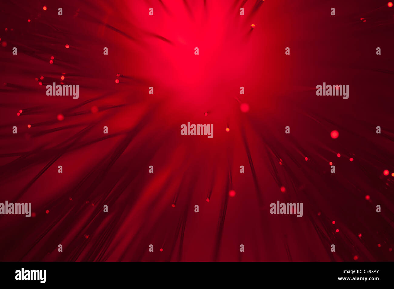 Red colors optical fibers hi-res stock photography and images - Alamy