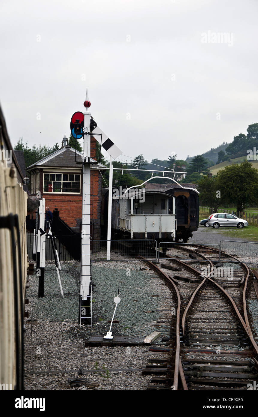 Approaching Carrog Station on the Llangollen Railway, North Wales Stock ...