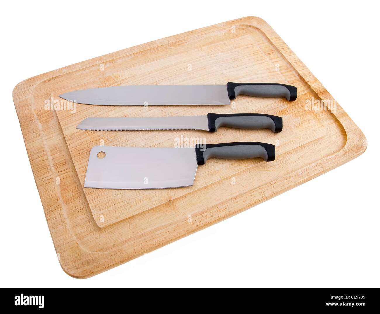 On butcher block Cut Out Stock Images & Pictures - Alamy