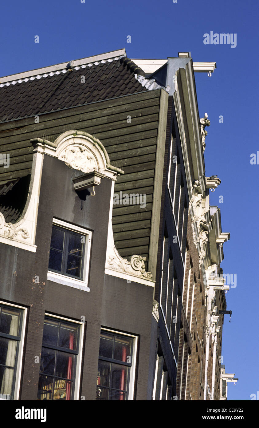 Leaning houses. Amsterdam, Holland Stock Photo - Alamy