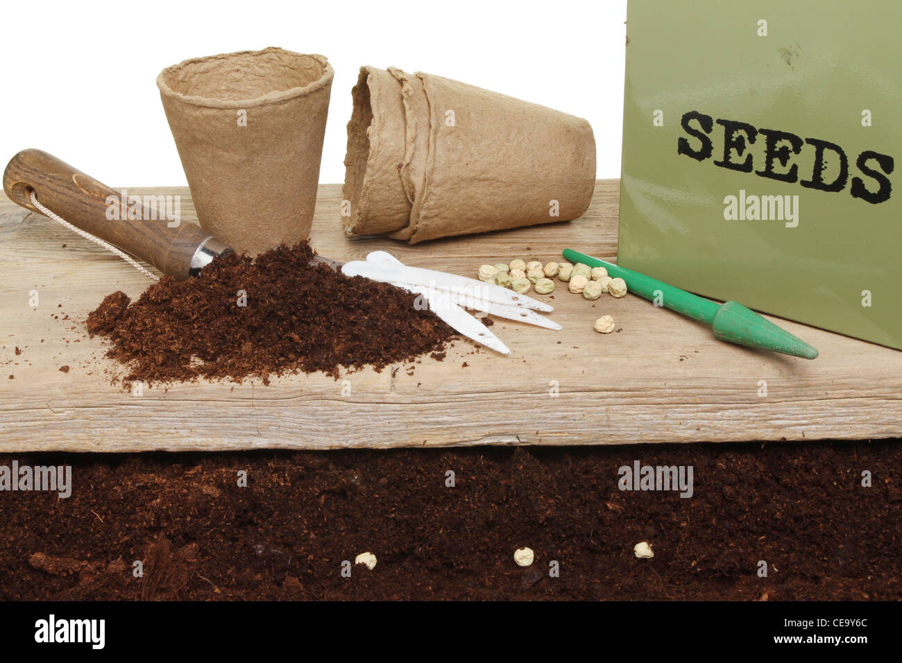 Compost plant pots hi-res stock photography and images - Alamy